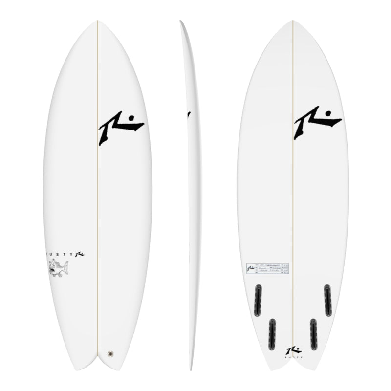 Rusty Fish Quatro Hybrid Surfboard | Shop now - Rusty Surfboards Europe